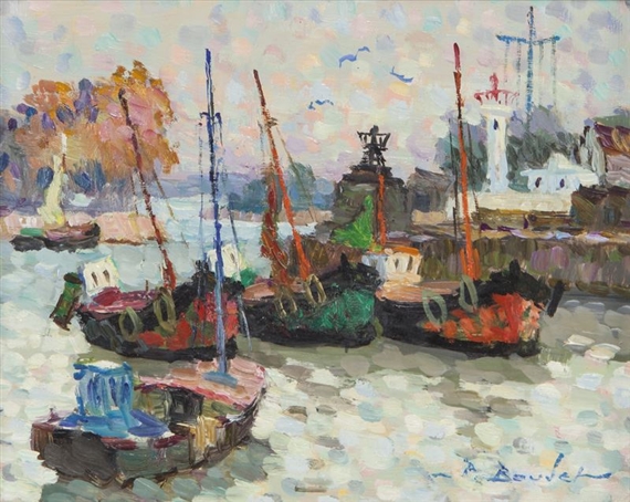 Pierre Boudet | Harbor scenes | MutualArt
