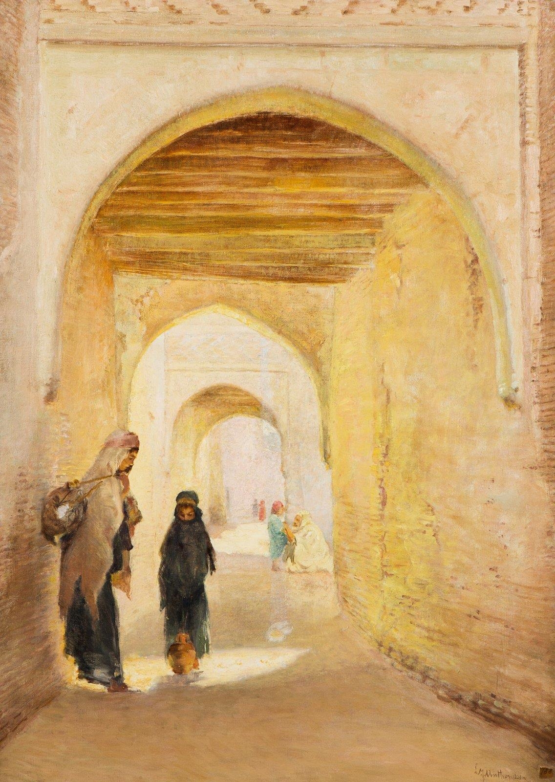 Louis-Joseph Anthonissen | Ruelle dans la Médina | MutualArt