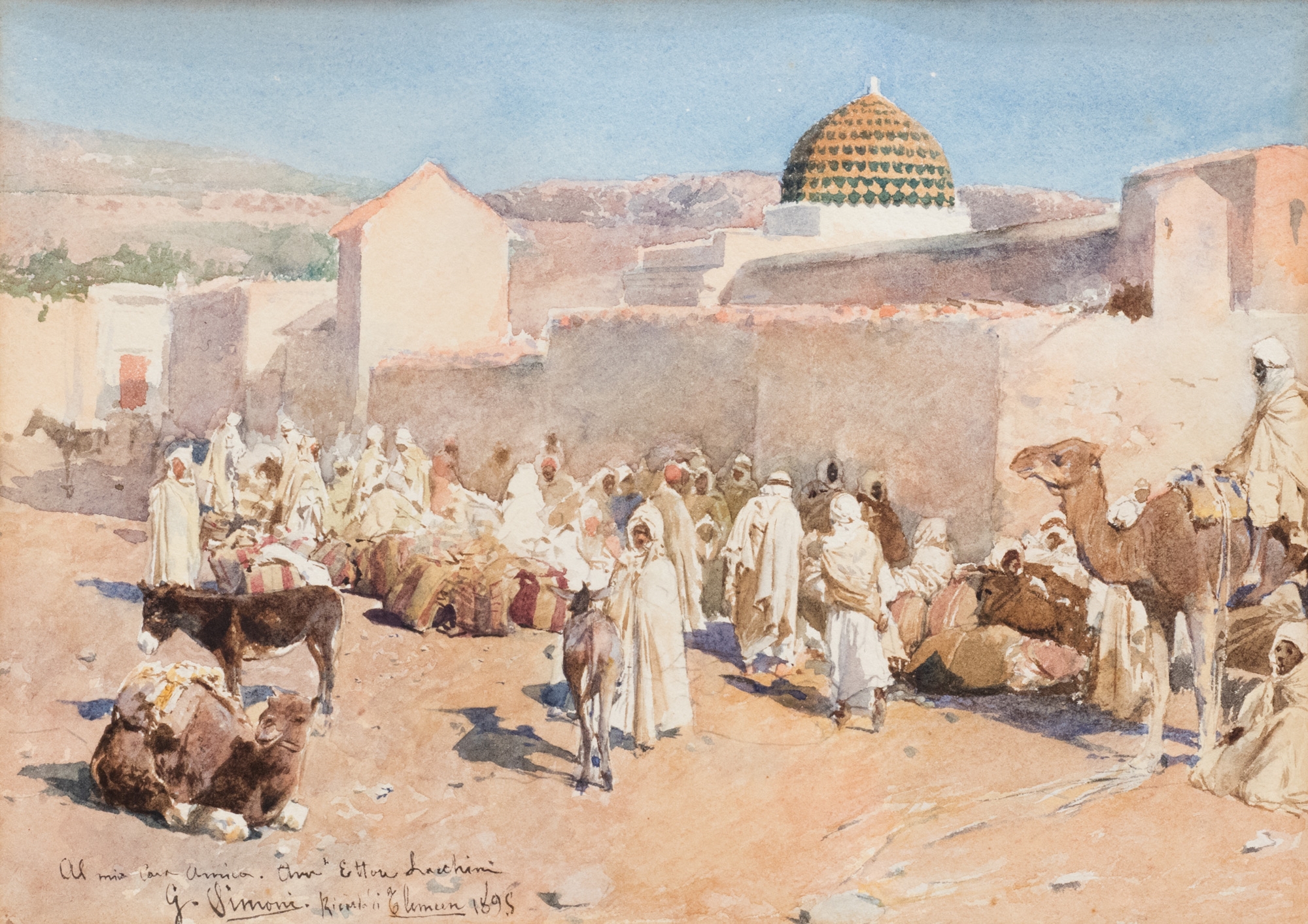 Gustavo Simoni | View of Tlemcen (1895) | MutualArt