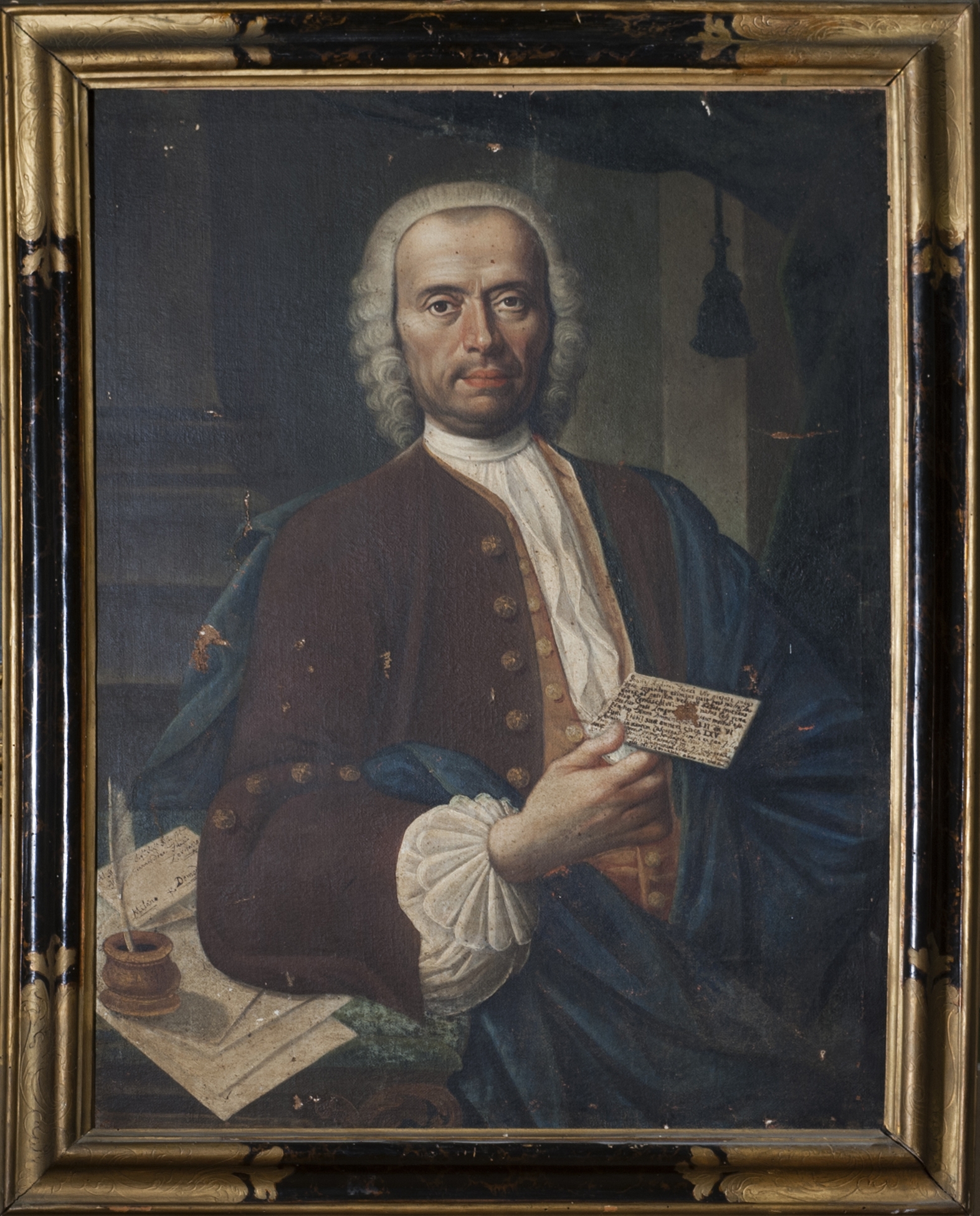 Alessandro Longhi | Portrait of a gentlemen three-quarter length ...