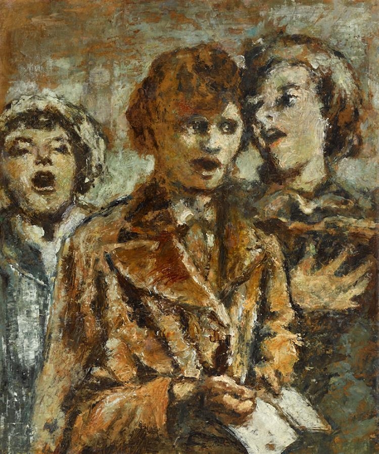 William Conor | THREE SINGERS | MutualArt