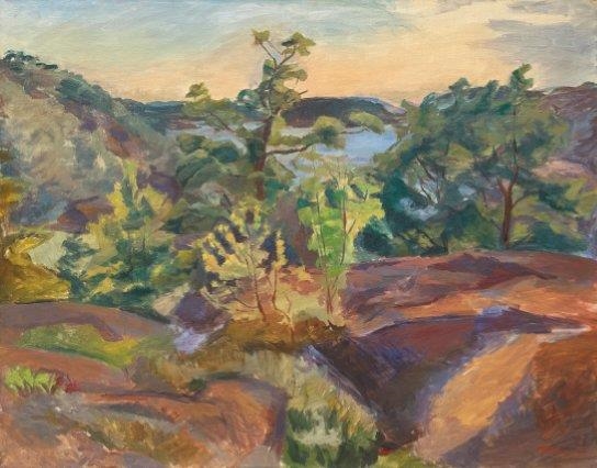 Jean Heiberg | Kystlandskap på Sørlandet (1930) | MutualArt