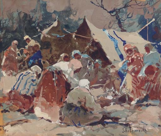 Stepan Fedorovich Kolesnikov | Campers at Rest | MutualArt