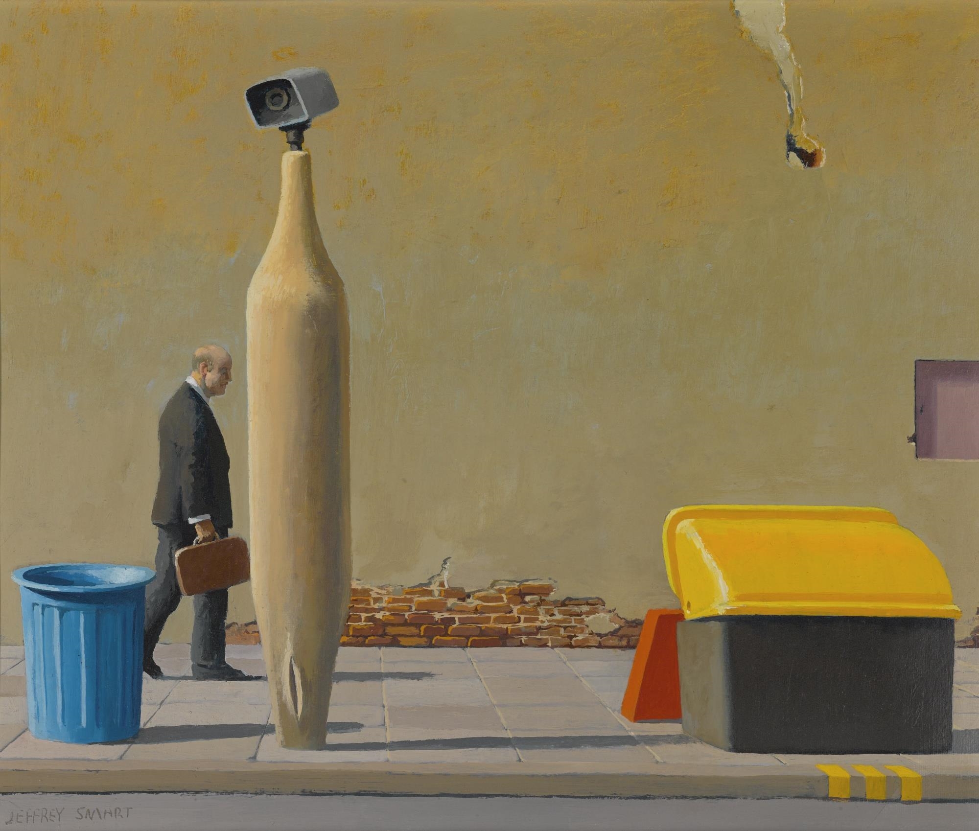 Jeffrey Smart | First Study for The Arrow Carriers (1978) | MutualArt