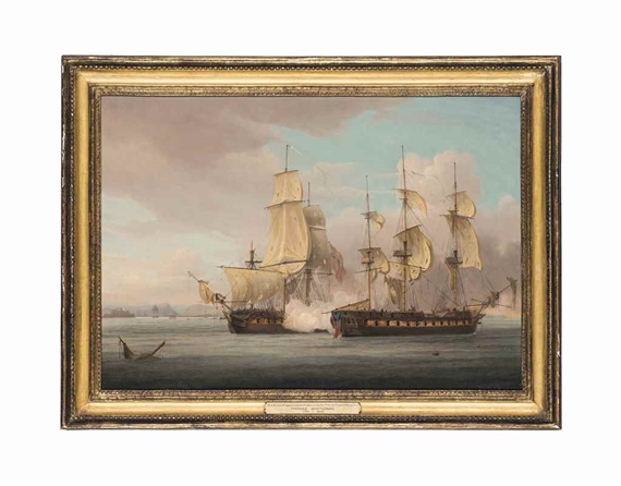 Thomas Whitcombe | HMS Crescent, under the command of Captain James ...