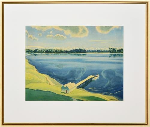 Kenneth MacQueen | Distant View of the Jetty | MutualArt