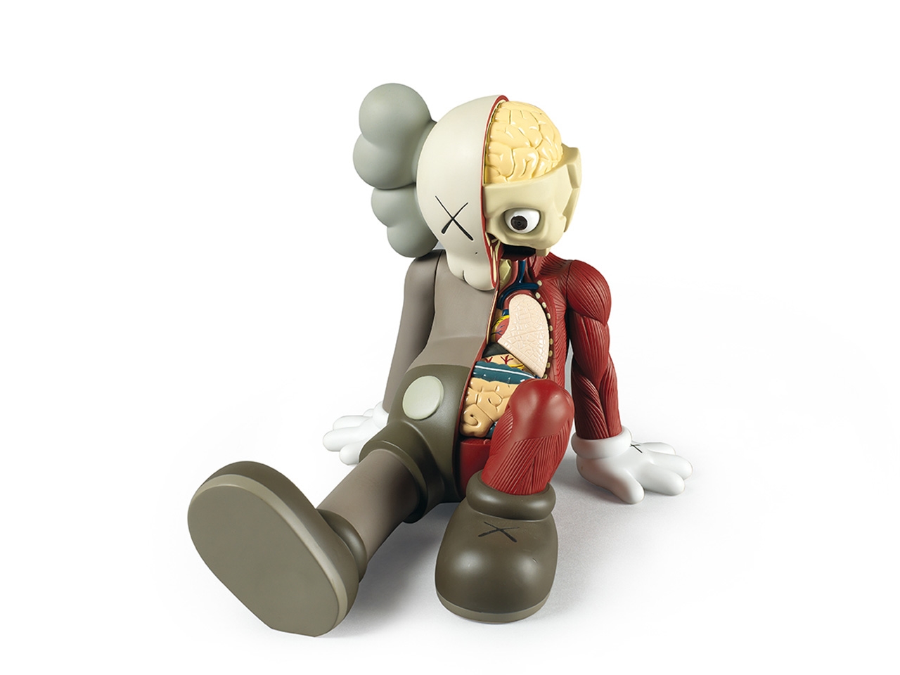 KAWS | Dissected Companion: Resting Place (Brown) (2012) | MutualArt