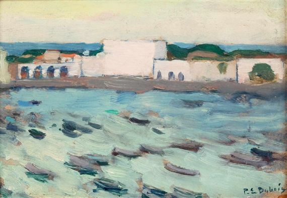 Paul Elie Dubois | VUE DE L'AMIRAUTÉ DANS LE PORT D'ALGER | MutualArt