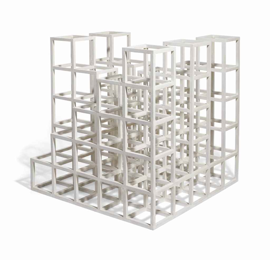Sol LeWitt | Cube structure based on five modules (1972) | MutualArt