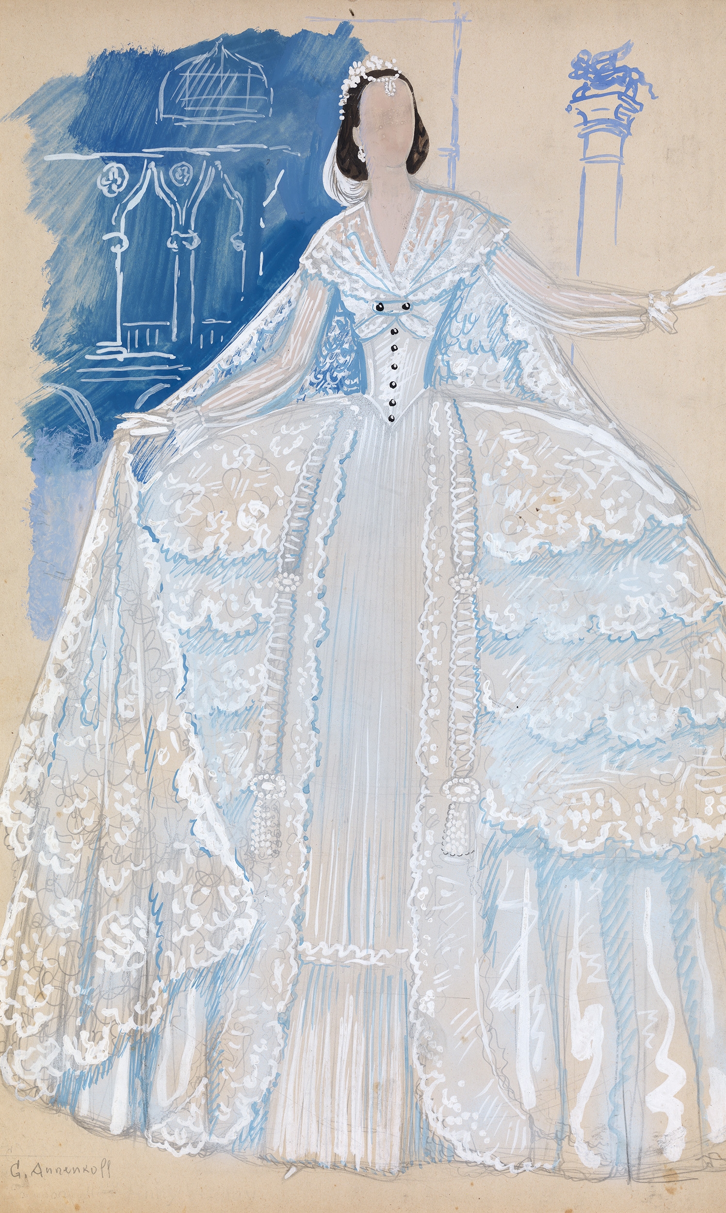 Yuri Pavlovitch Annenkov | Princess Tarakanova, Costume Design | MutualArt