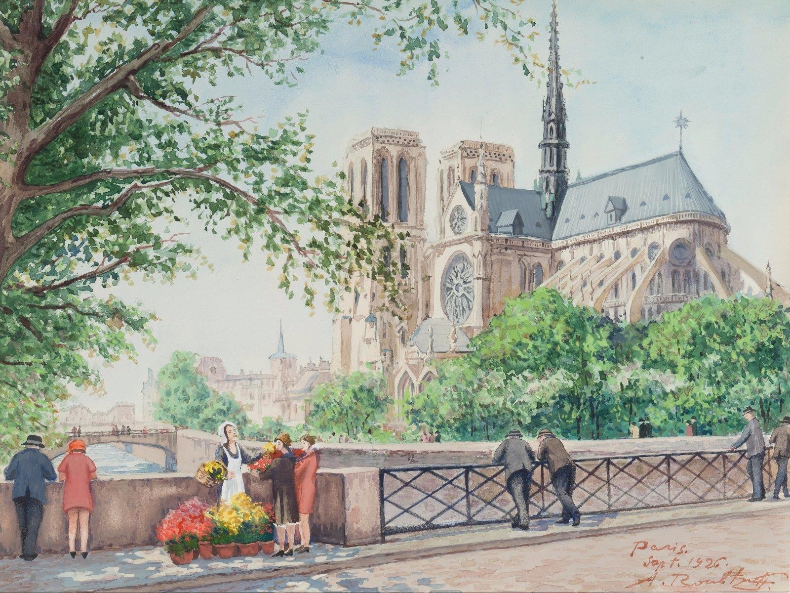 Alexandre Roubtzoff | Notre-Dame de Paris (1926) | MutualArt