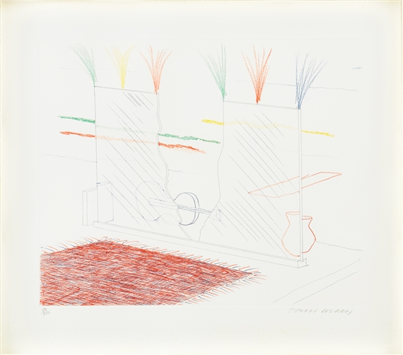 David Hockney | Number one Chair | MutualArt