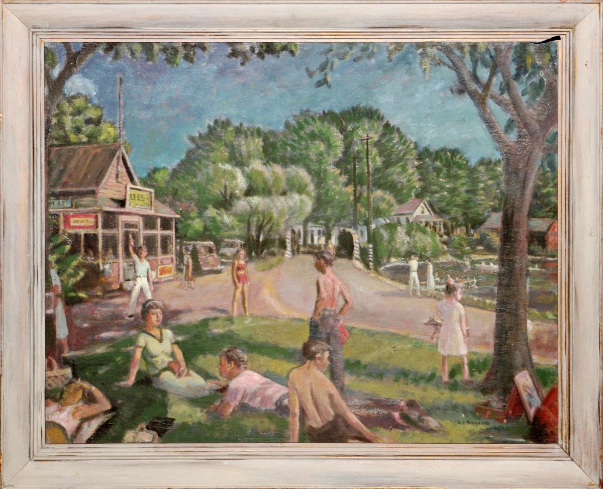 Gerrit Van Sinclair | At the Lake (1936) | MutualArt