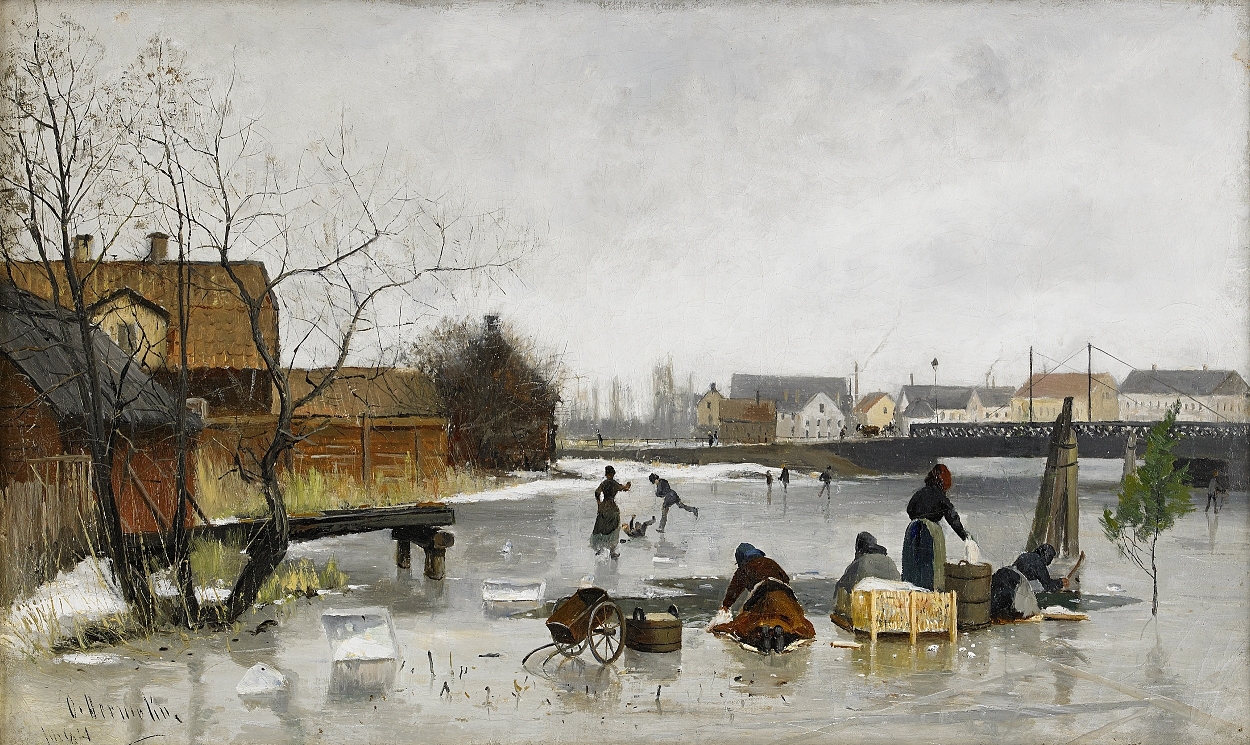 Olof Hermelin | Jäger in Winterlandschaft | MutualArt