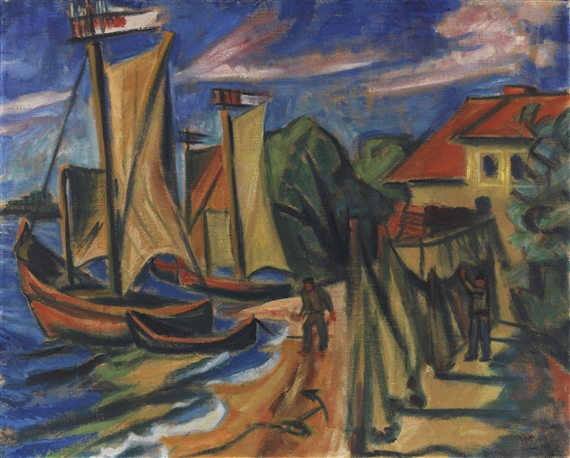 Max Pechstein | PALAULANDSCHAFT I (PALAU LANDSCAPE I) | MutualArt