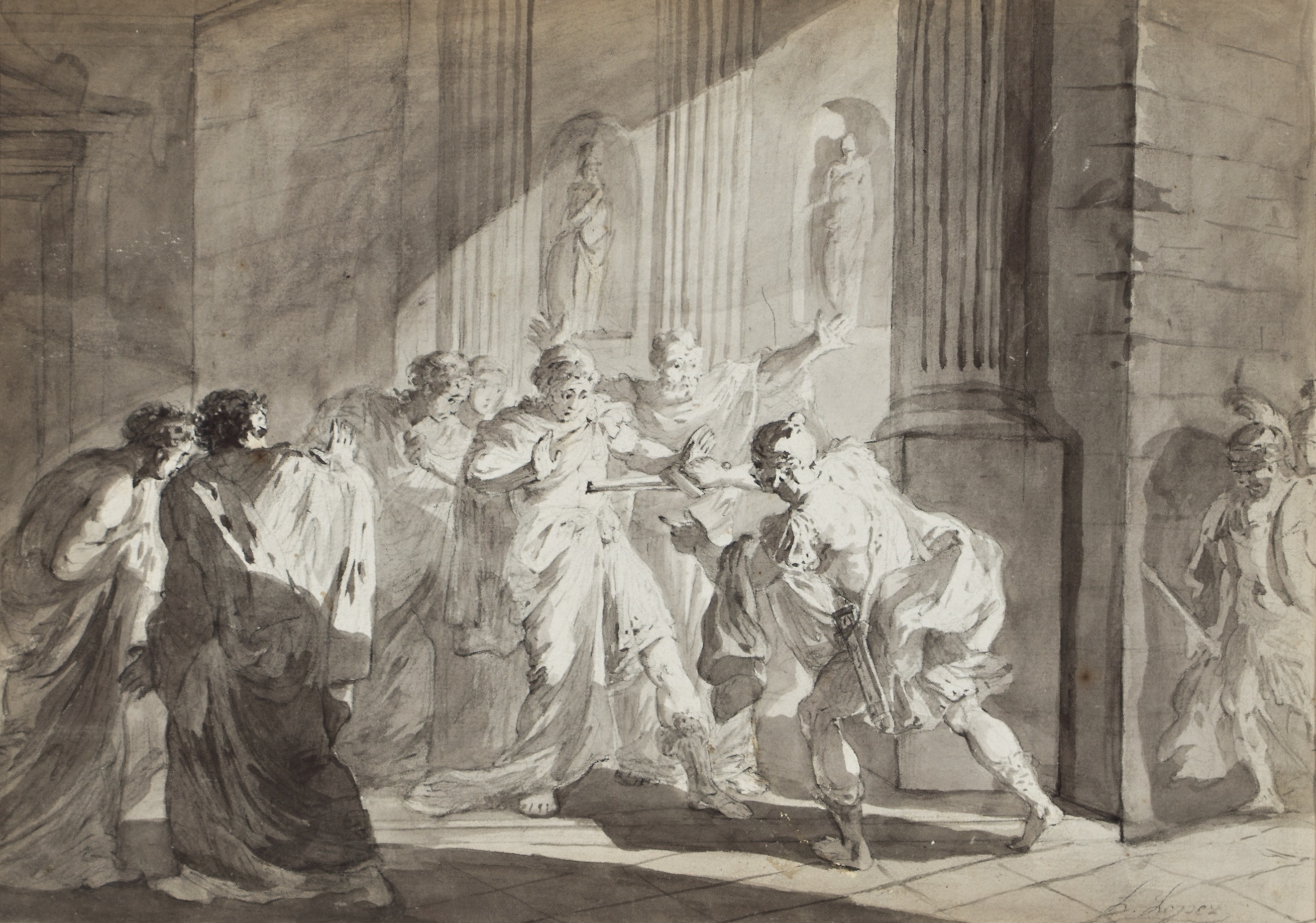 Julius Caesar Death Painting