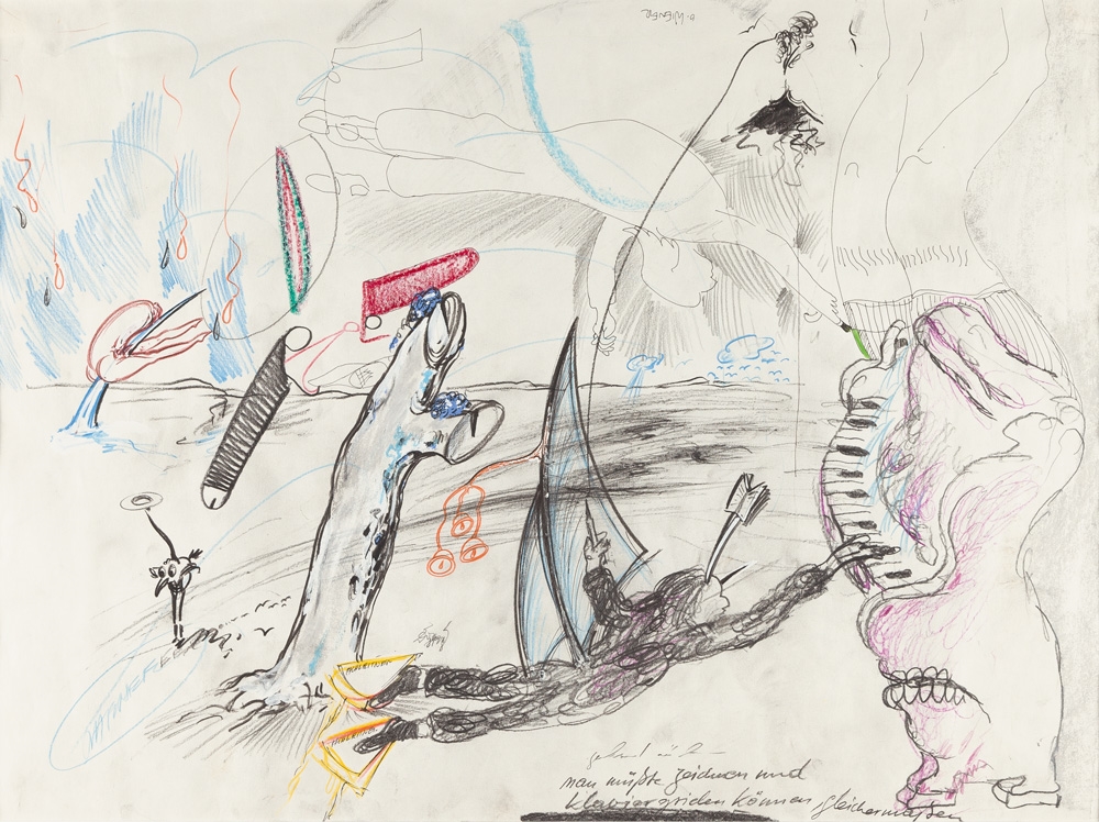 Gerhard Rühm | Man müsste zeichnen und Klavier spielen, gleichermaßen ...