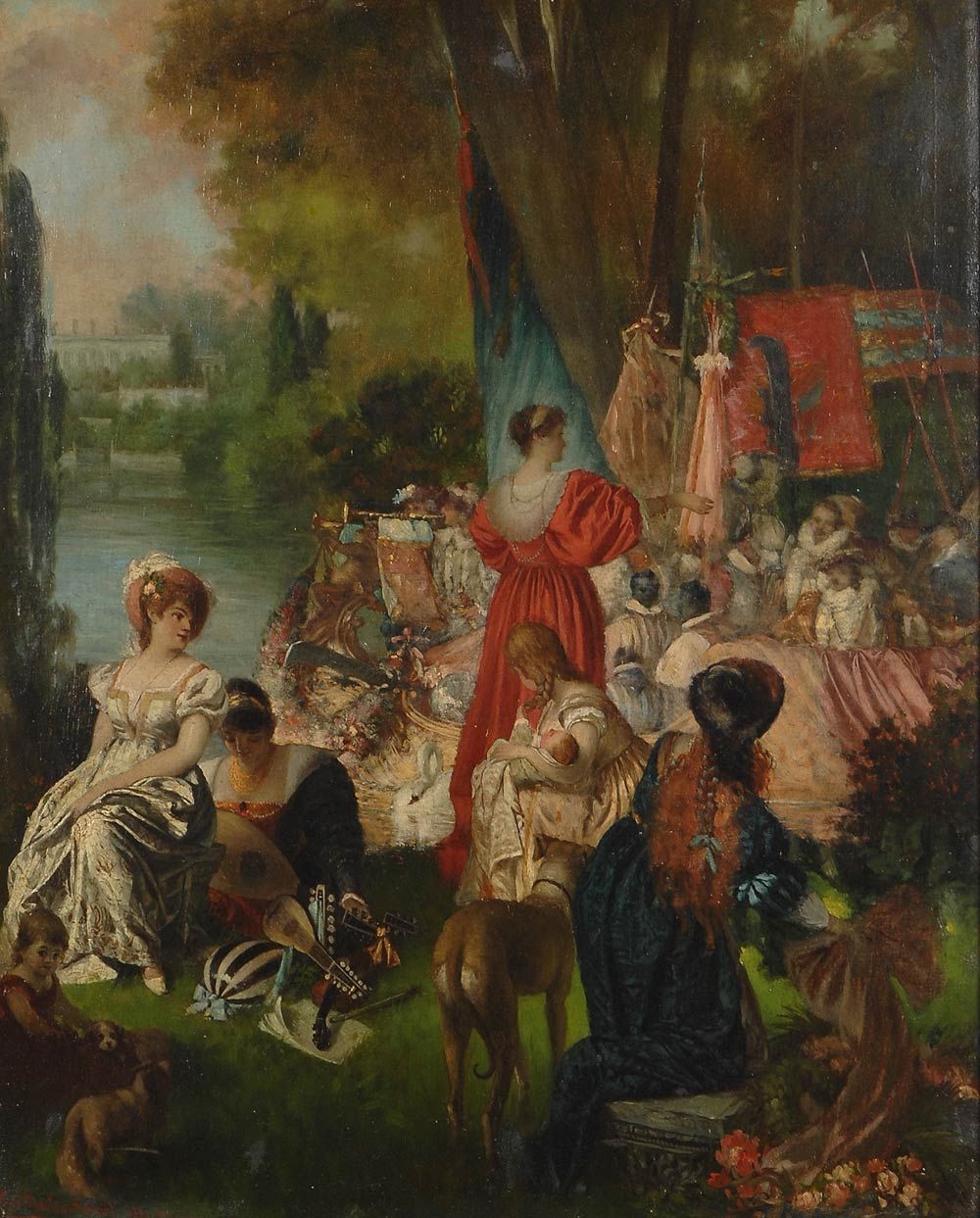 Arturo Marion Colavini | Fröhliche Gesellschaft (1887) | MutualArt