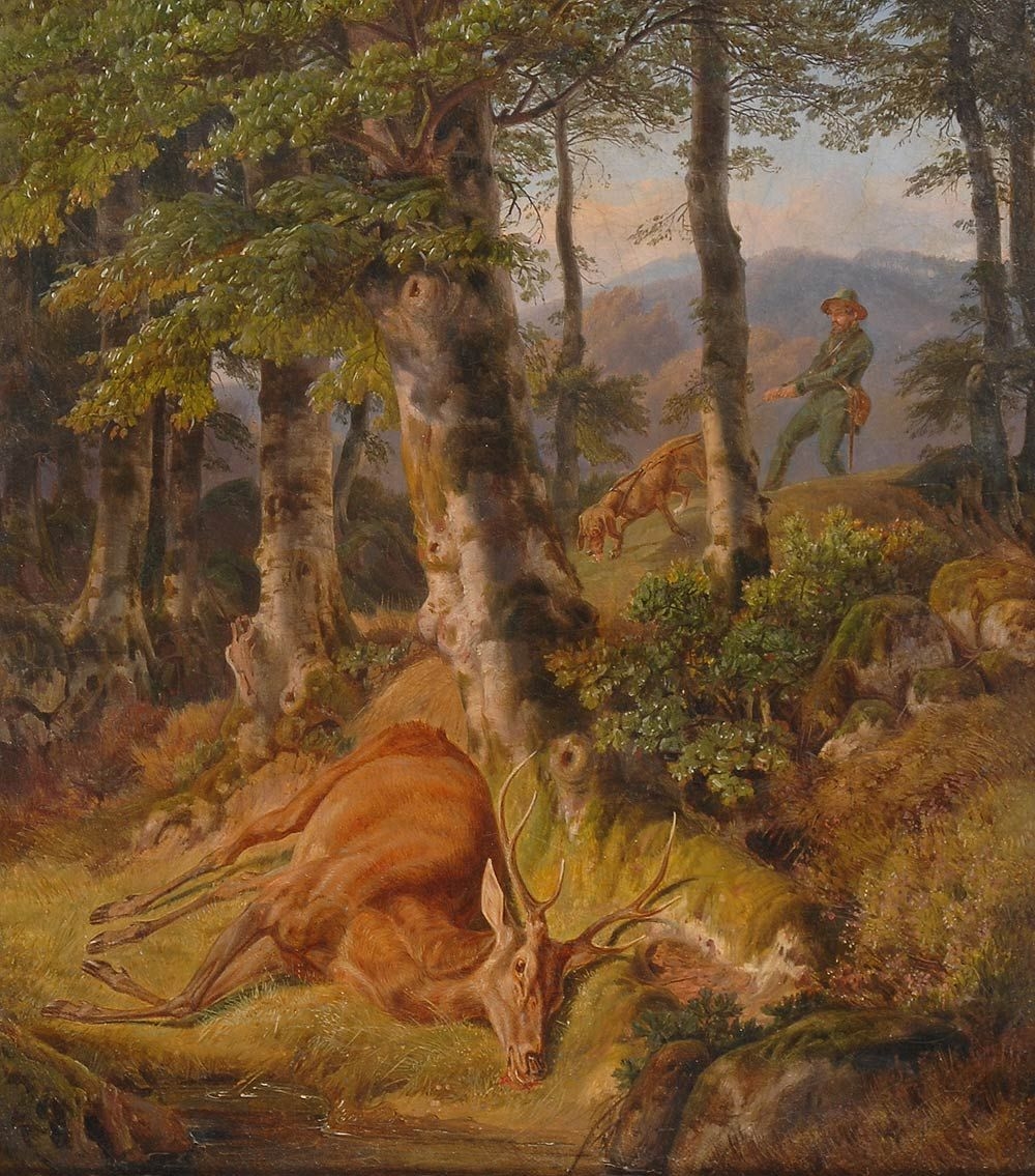 Friedrich Gauermann | Jäger und Beute | MutualArt