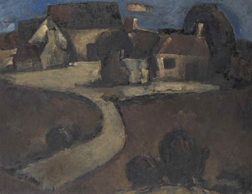 Josef Herman | Landscape (1960) | MutualArt