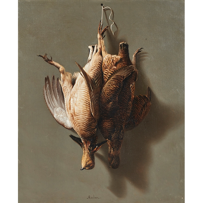 William Henry Machen | Greater Prairie Chickens | MutualArt