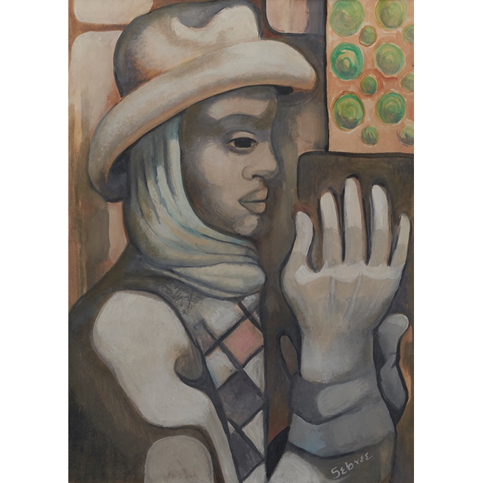 Charles Sebree | Portrait of a Man (Circa 1950) | MutualArt