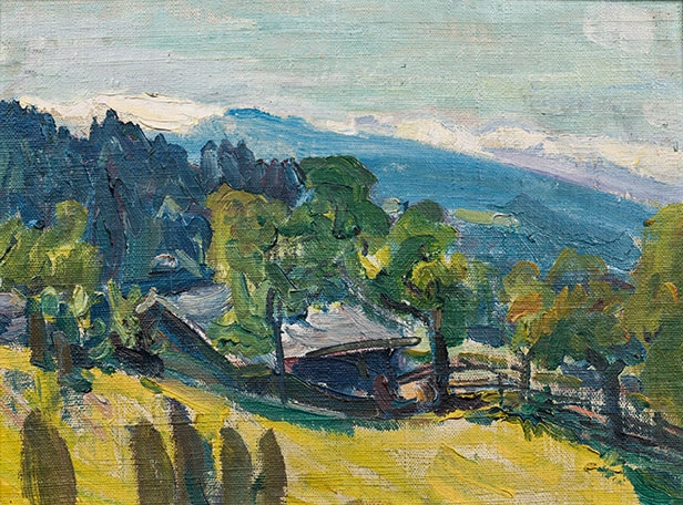 Hans Josef Weber-Tyrol | Landscape at Wolkenstein in Gröden (1923 ...
