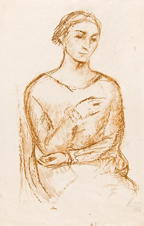 Joseph Floch | Portrait of a lady (1925) | MutualArt