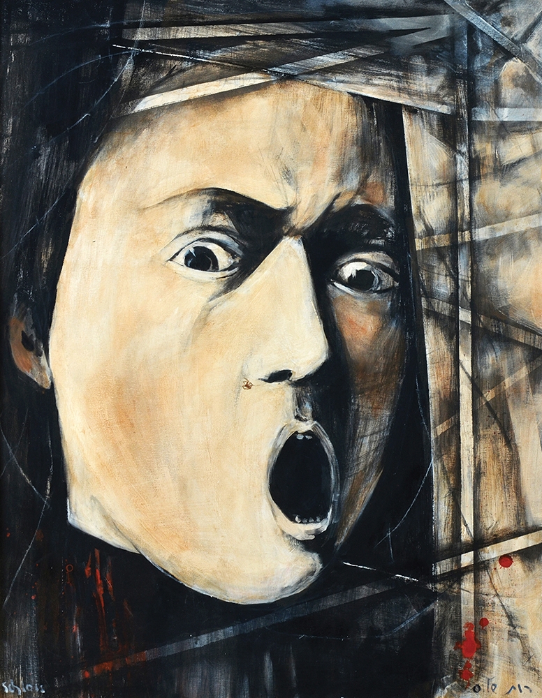 Ruth Schloss | The Scream, after Caravaggio (1990) | MutualArt