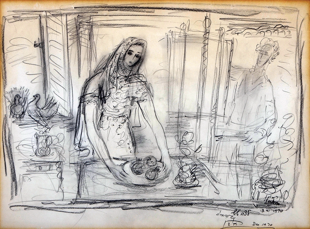 Reuven Rubin | The Painter and his Wife (1970) | MutualArt