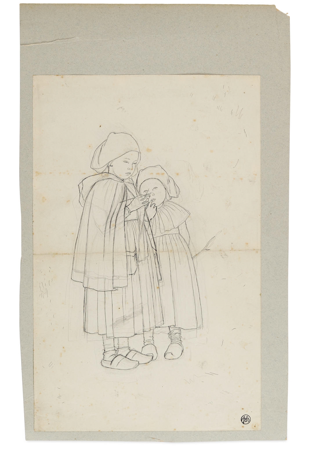 Louis-Maurice Boutet de Monvel | Drawings of Three French Peasant Boys ...