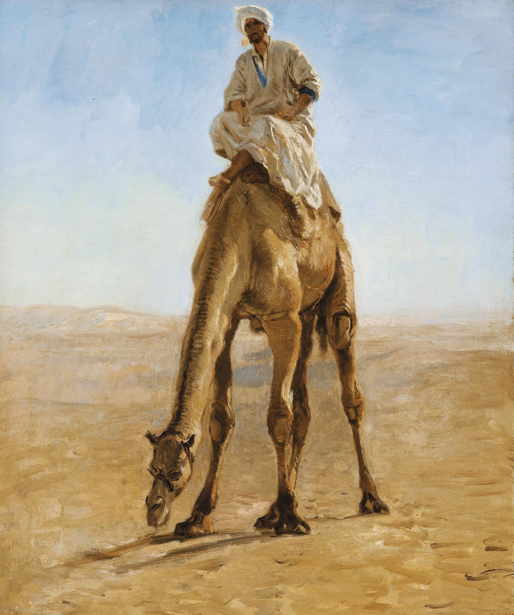 Leon Belly | BIG RIDDEN CAMEL GRAZING, STUDY FOR PILGRIMS GOING TO ...