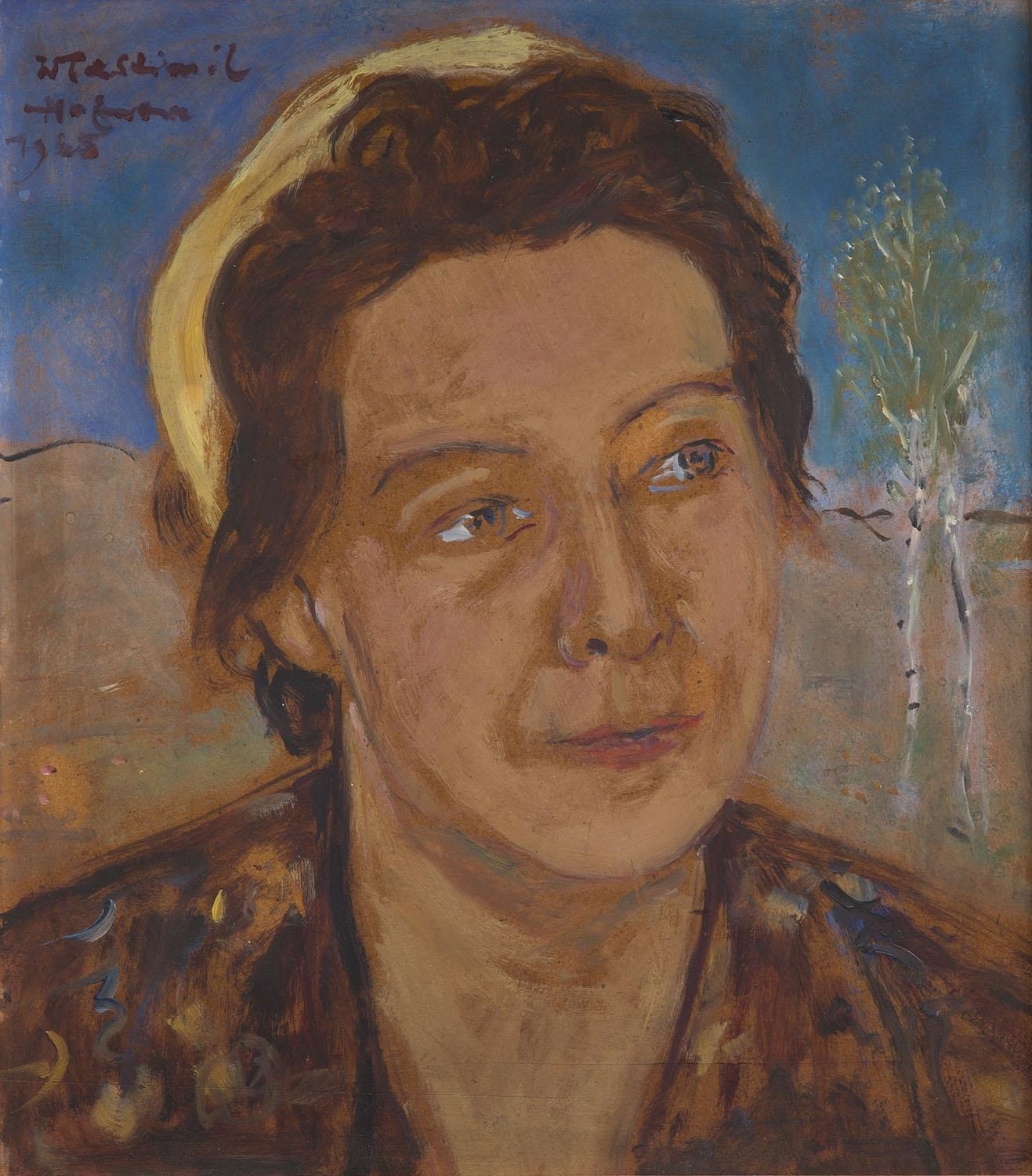 Vlastimil Hoffman | Portrait of a woman (1965) | MutualArt