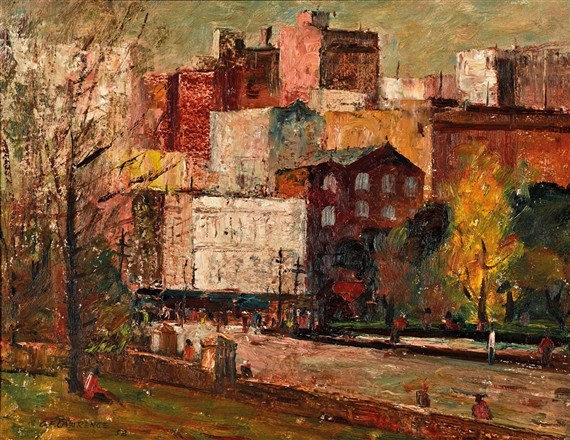 George Feather Lawrence | City Buildings (1958) | MutualArt