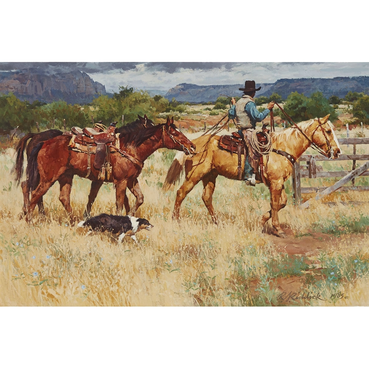 R.S. Riddick | AMERICAN BACK FROM THE CUTTING GROUNDS (1983) | MutualArt