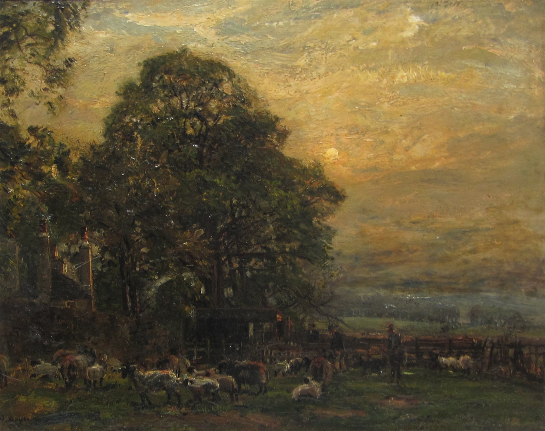 Herbert Royle | Checking the Sheep | MutualArt