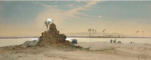 Harry Stanton Lynton | On the Nile at dusk (1904) | MutualArt