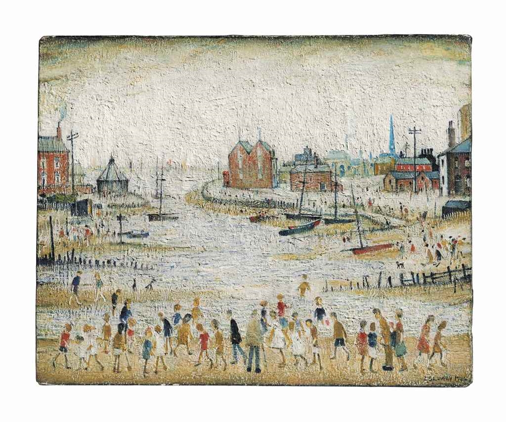 Laurence Stephen Lowry | THE CHURCH IN THE HOLLOW (1944) | MutualArt