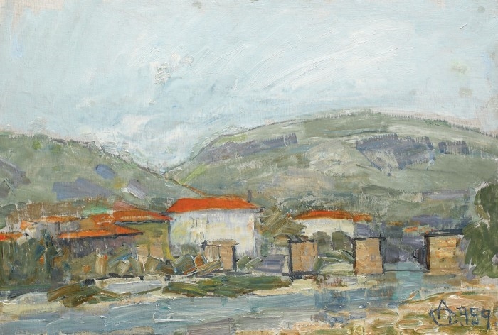 Alexandru Ciucurencu | Red Roofs (1959) | MutualArt