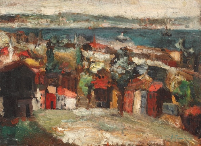 Ion Tuculescu | Landscape in Greece (1937) | MutualArt