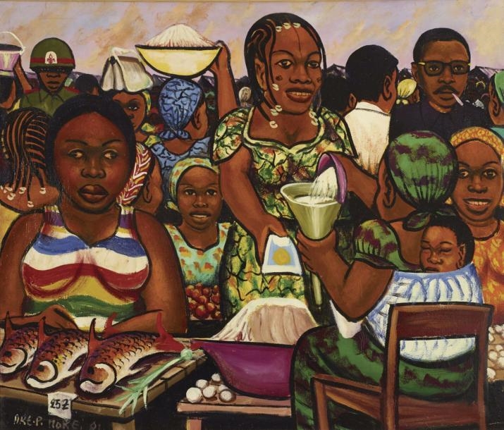 Moké | Scene de marche (1981) | MutualArt