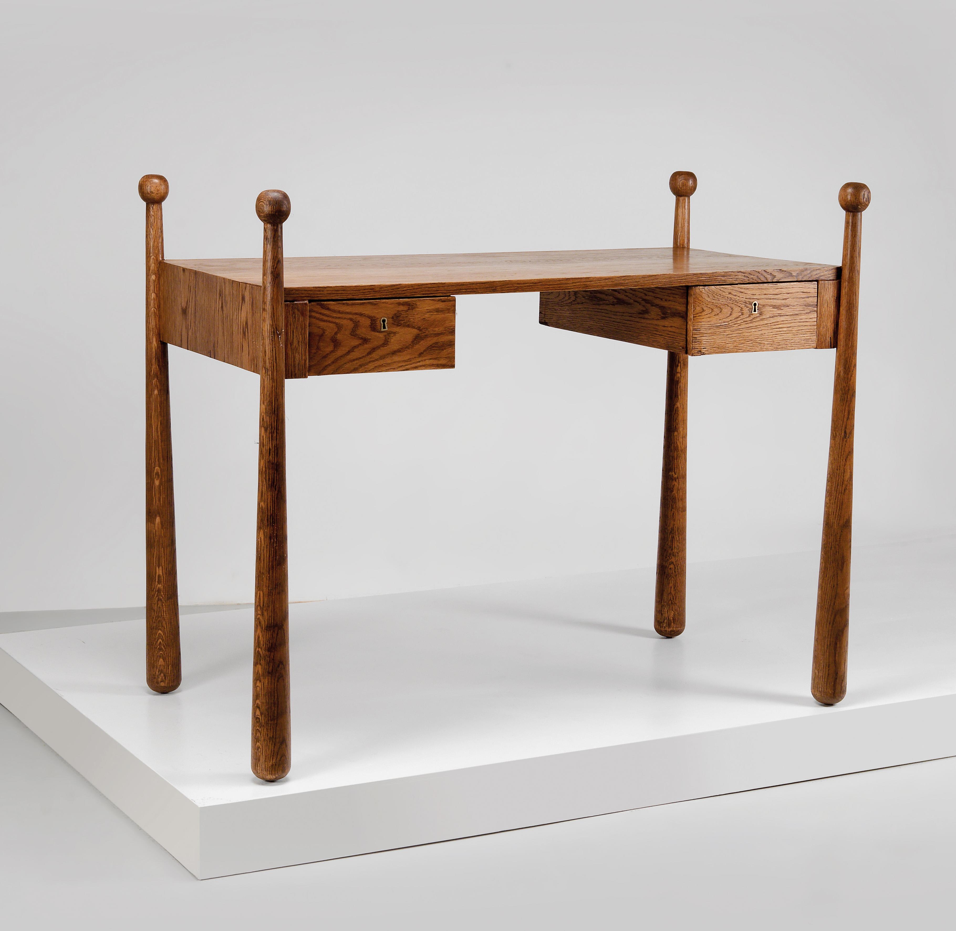 Jean Royère | A rare Quilles desk - bureau | MutualArt