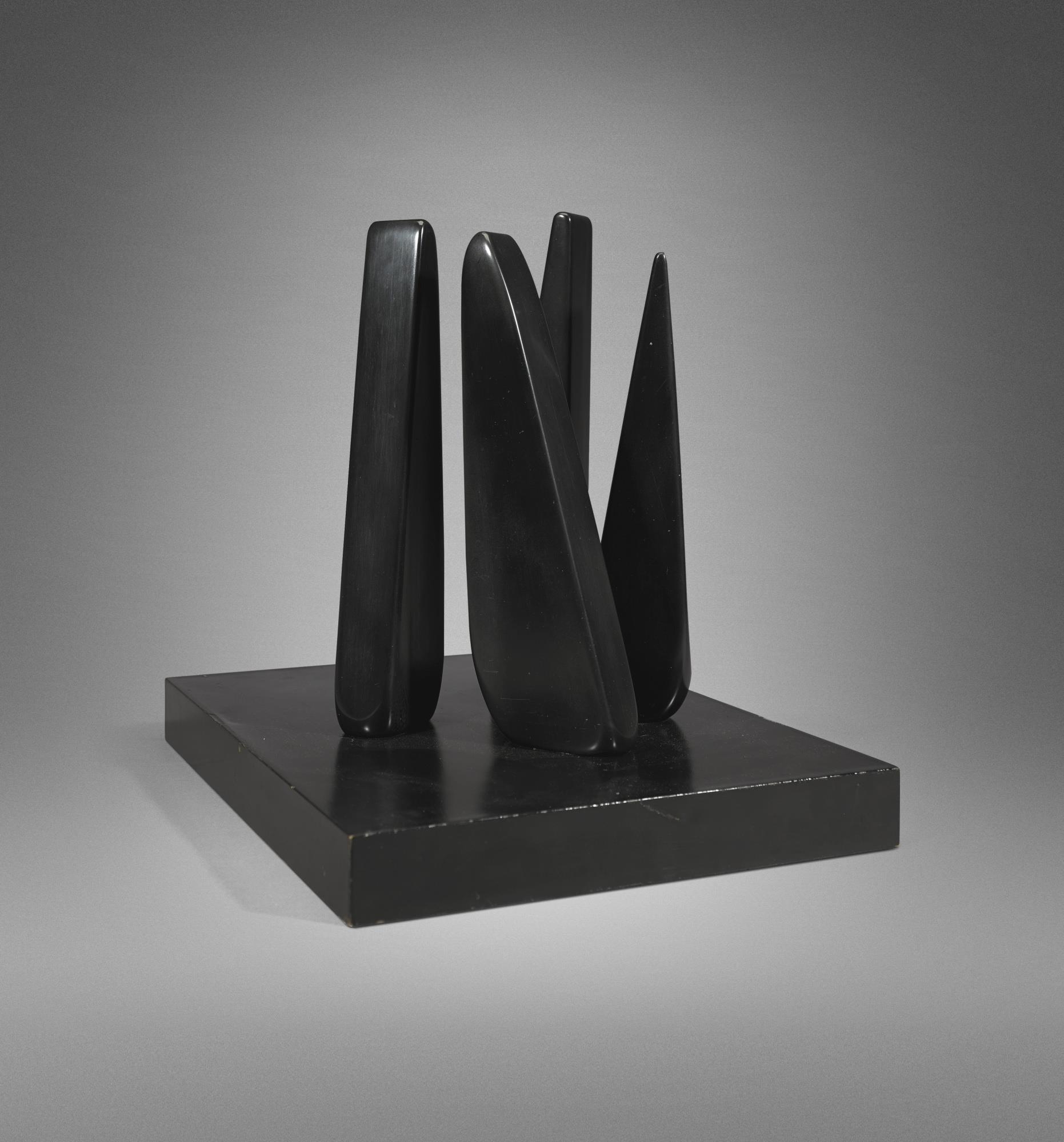 Barbara Hepworth | POISED FORM II WITH CIRCLE (1965) | MutualArt