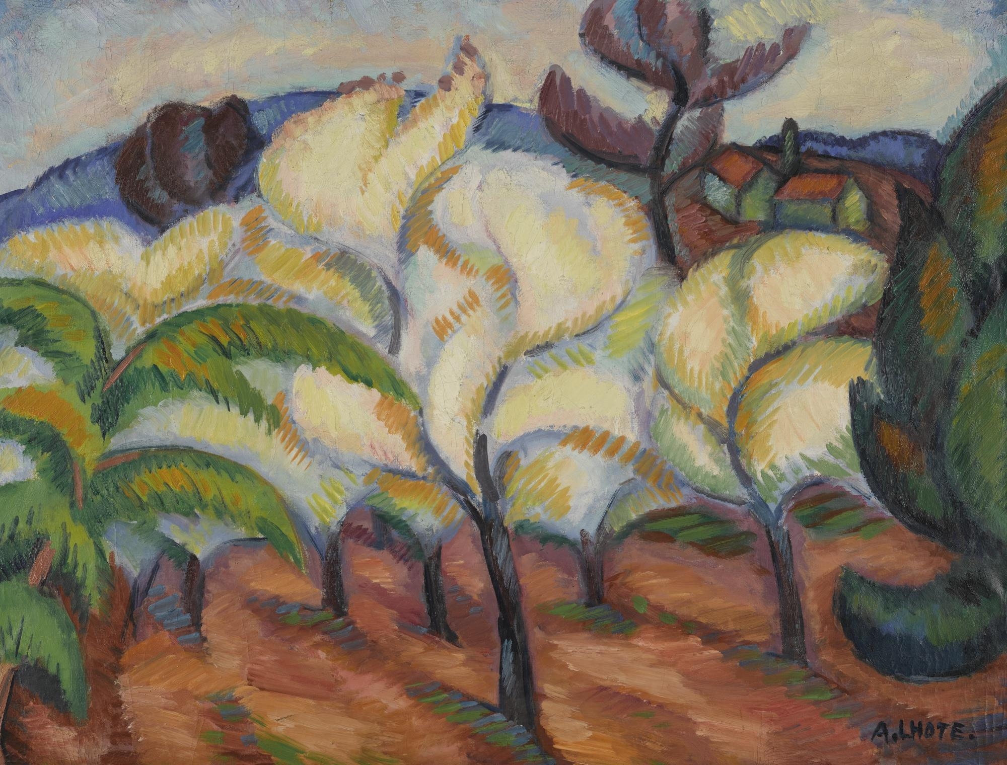 André Lhote | PAYSAGE AUX ARBRES EN FLEURS (1908 - 1909) | MutualArt