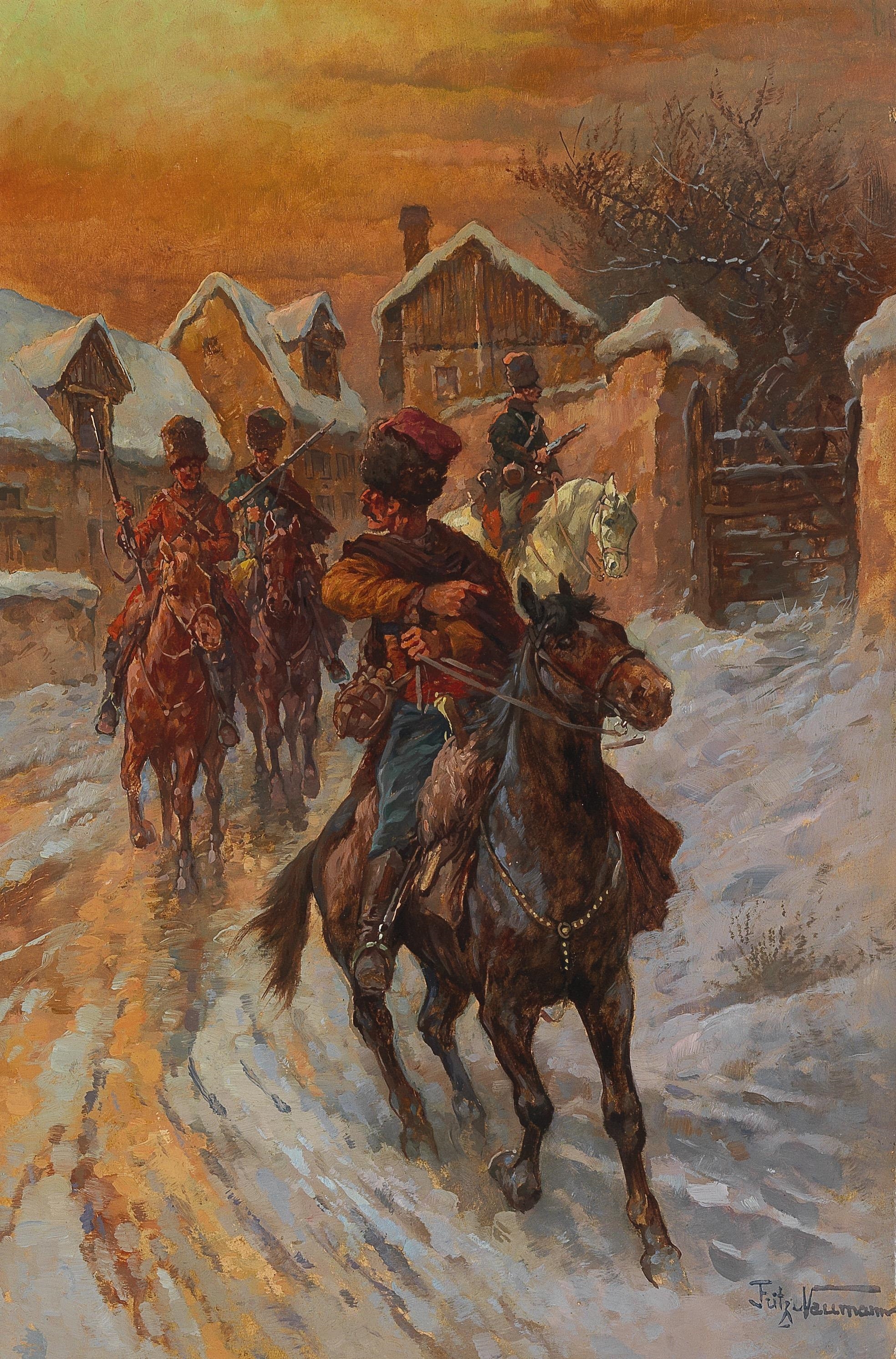 Fritz Neumann | Cossack Patrol | MutualArt