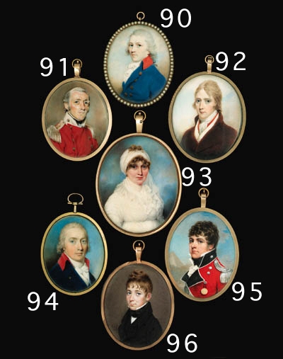 Chinnery George | Colonel James Armstrong, facing right in scarlet ...