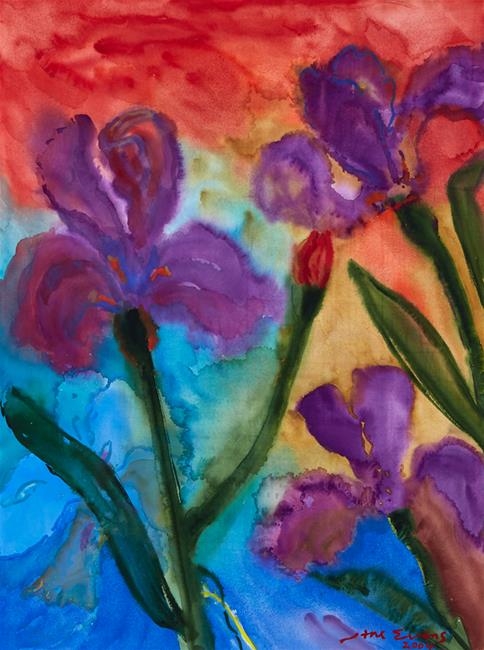 Jane Evans | Irises (2004) | MutualArt