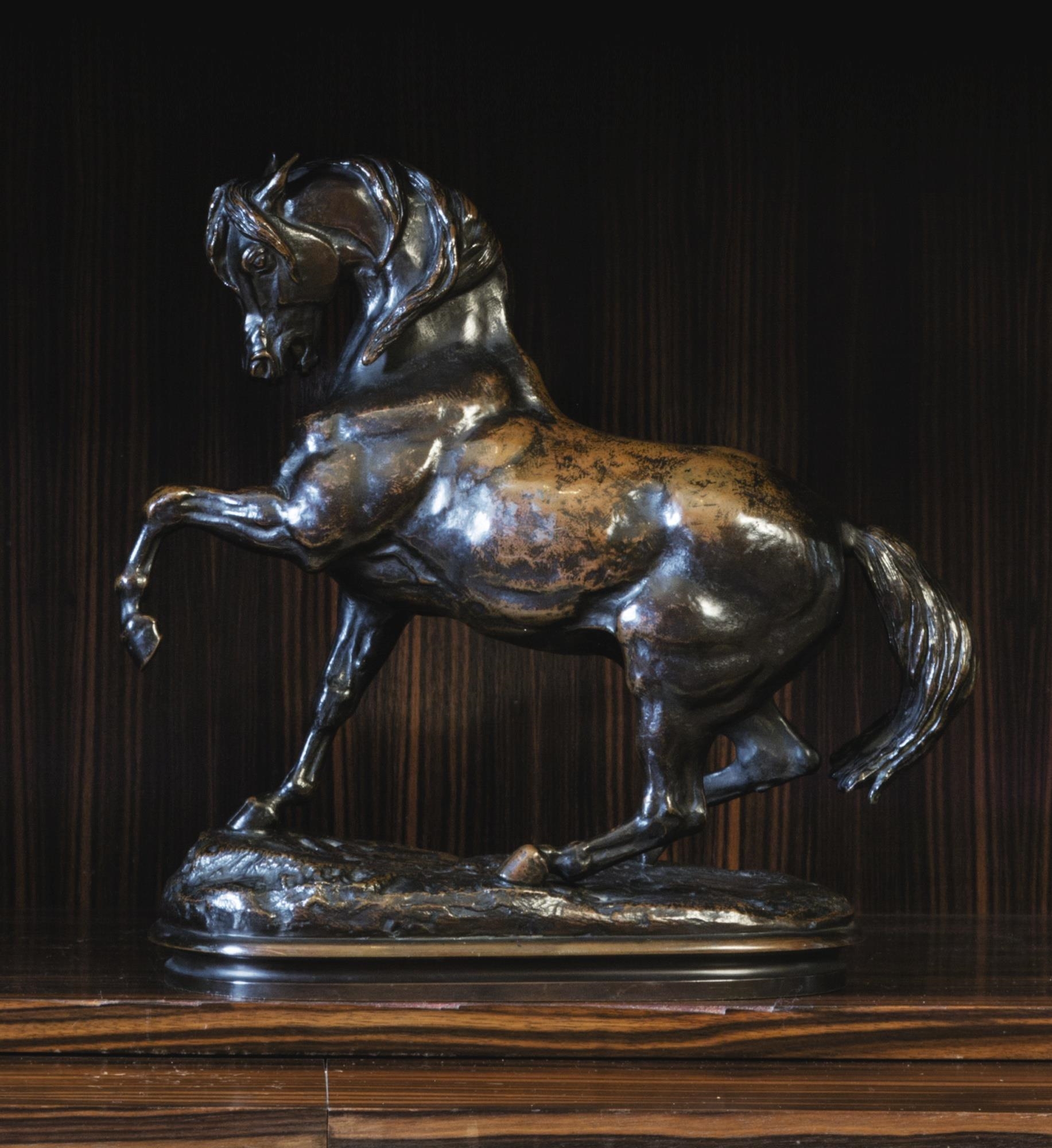 Antoine-Louis Barye | CHEVAL TURC, ANTÉRIEUR GAUCHE LEVÉ, TERRASSE ...