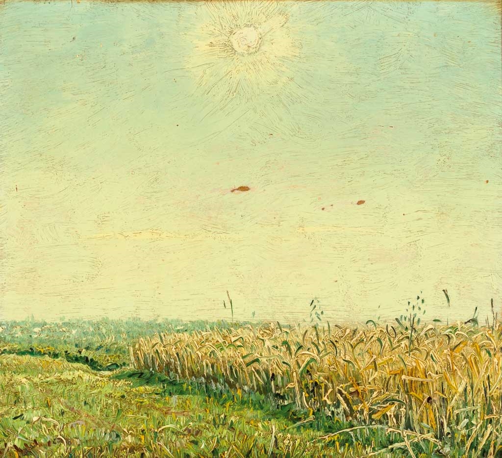 Jakob Bräckle | Landschaft mit Heuheinze (1943) | MutualArt