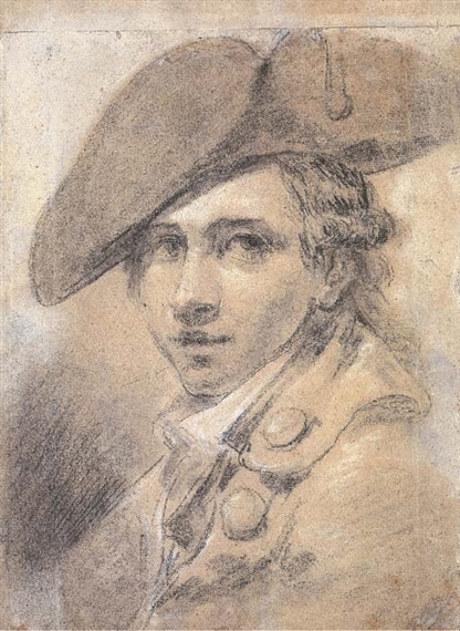 Joseph Roques | Portrait en buste d'un jeune homme portant un bicorne ...